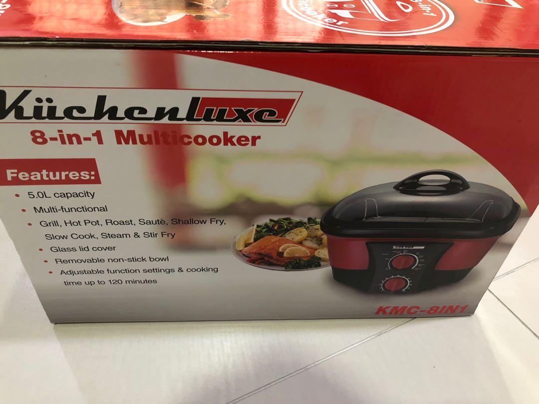 Kuchenluxe 8 in 1 Multicooker fry saute boil etc, TV & Home Appliances ...