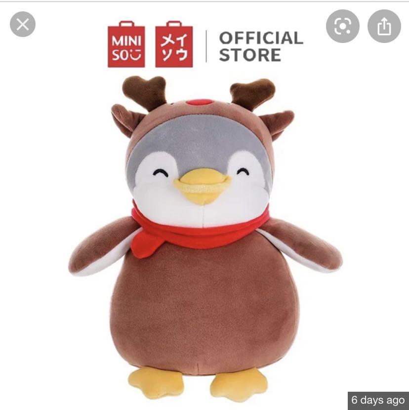 [LF] Miniso Christmas penguin plushies, Hobbies & Toys, Toys & Games on ...