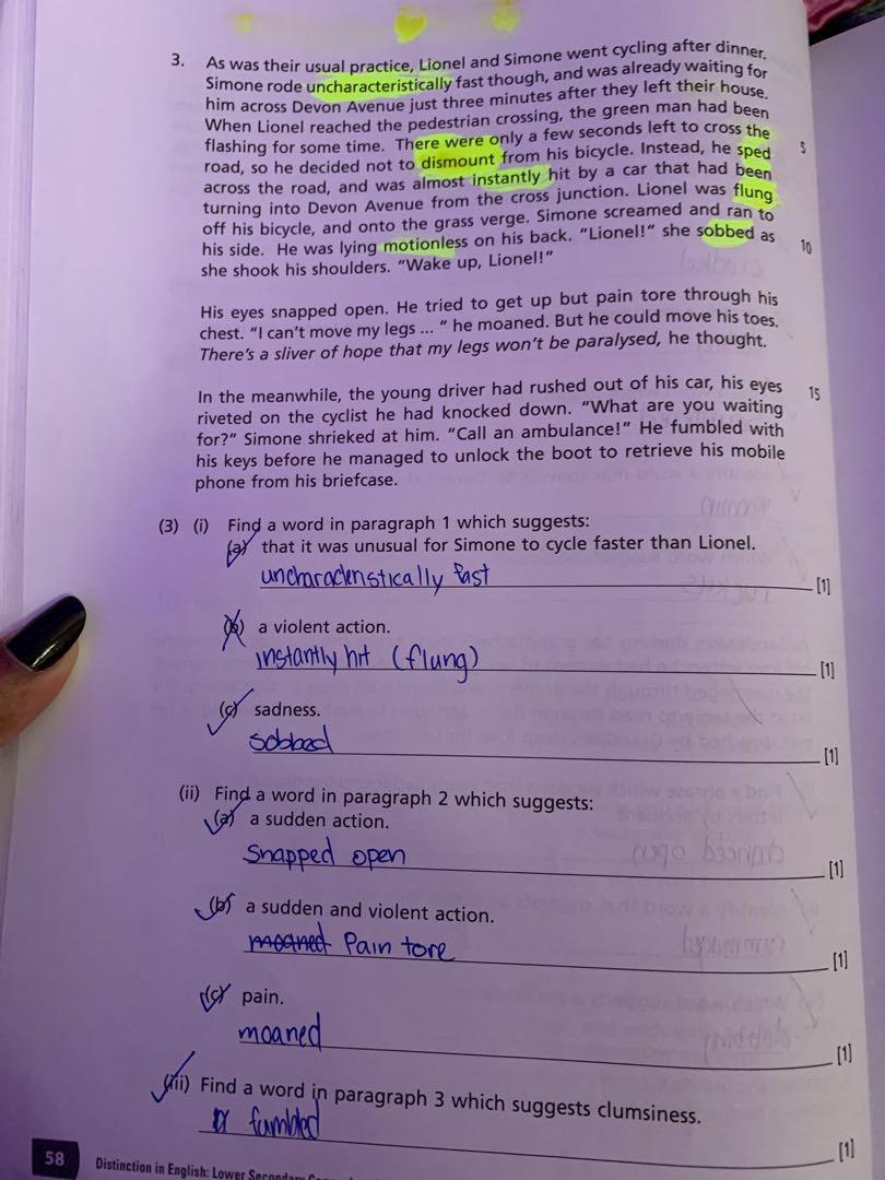 Lower Secondary English comprehension, Hobbies & Toys, Books ...