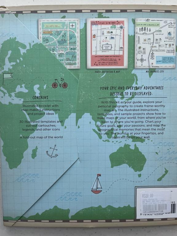 Make Map Art Toolkit, Hobbies & Toys, Stationery & Craft, Craft ...