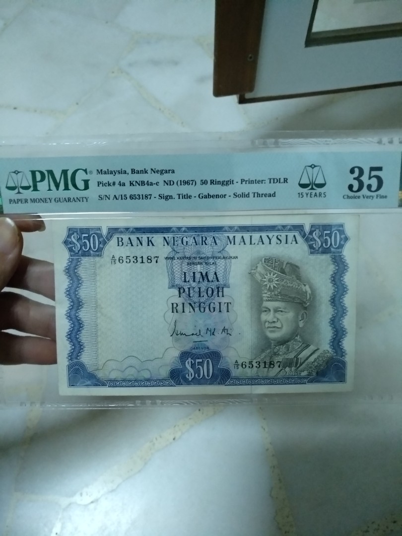 Malaysia 1th RM50 PMG 35, Hobbies & Toys, Memorabilia & Collectibles, Currency on Carousell