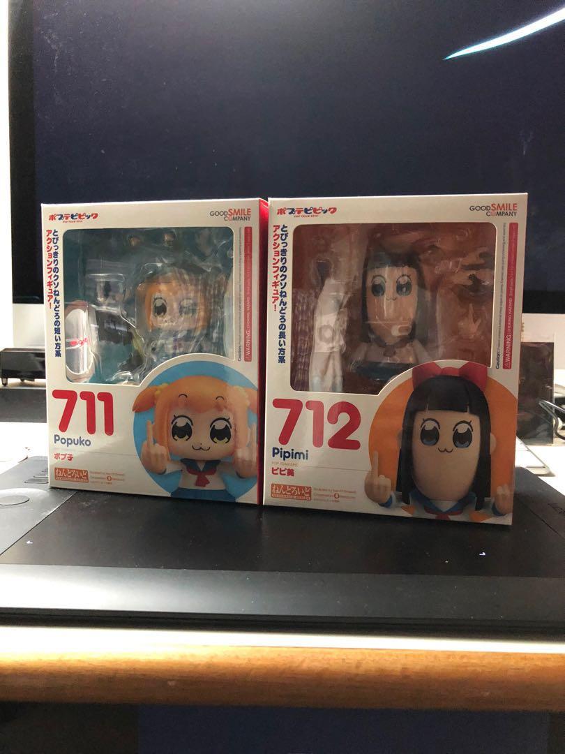 全新nendoroid 711 712 Popuko pipimi 黏土人 1set不散, 興趣及遊戲, 玩具 & 遊戲類 - Carousell