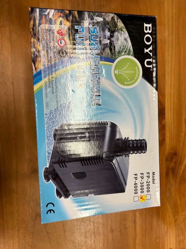 Pump BOYU FP-3000, Pet Supplies, Homes & Other Pet Accessories on Carousell