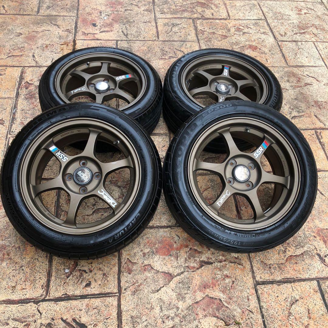 RIM SSR TYPE C 15 PCD100, Auto Accessories on Carousell
