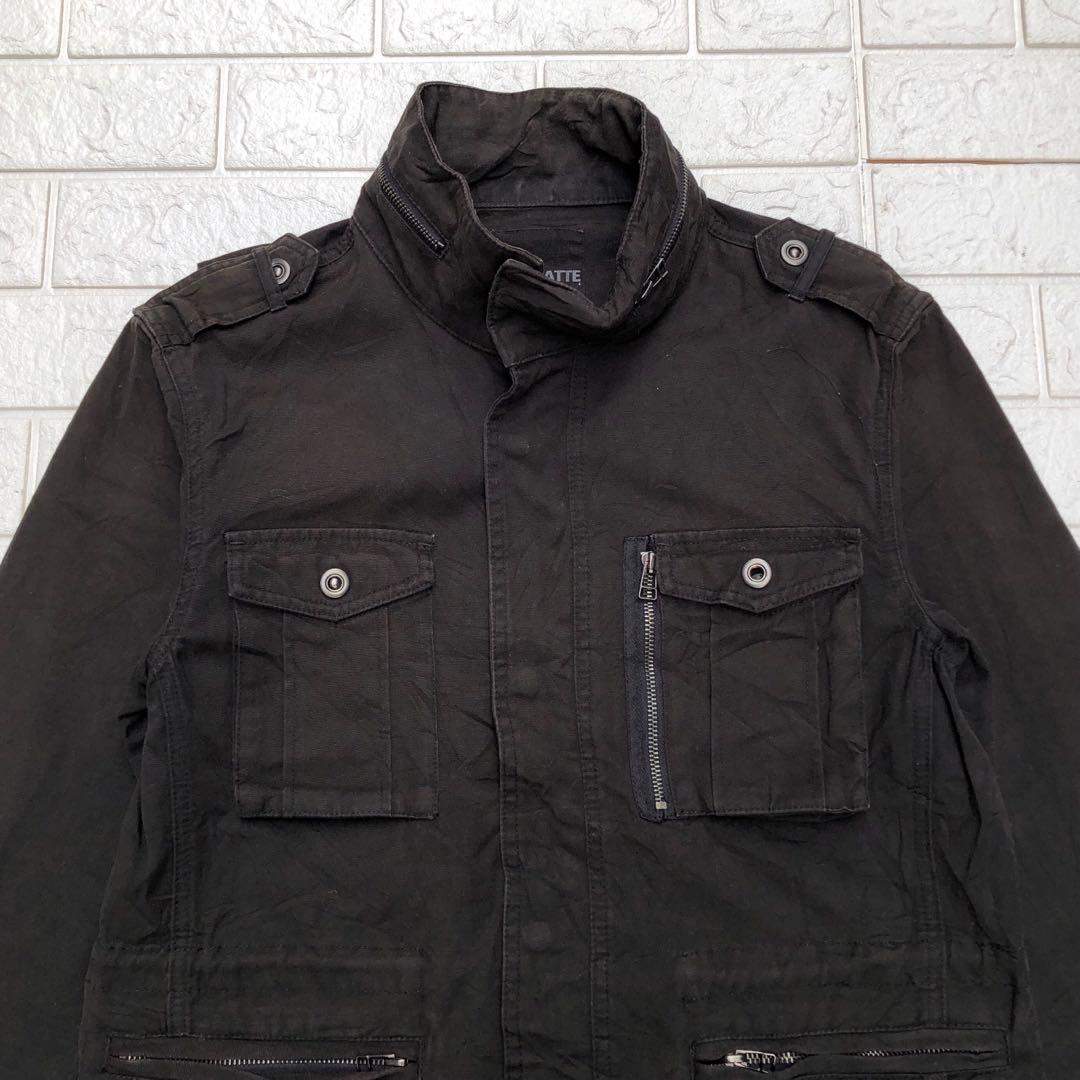 Roushatte Slim Military Parka Jacket, Fesyen Pria, Pakaian , Baju Luaran di Carousell