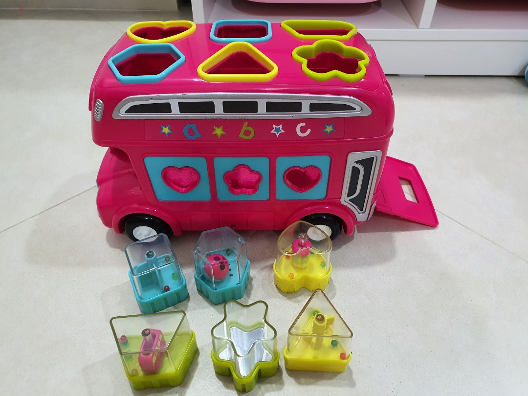 Shape Sorter Bus with fun shapes, Hobbies & Toys, Toys & Games on Carousell