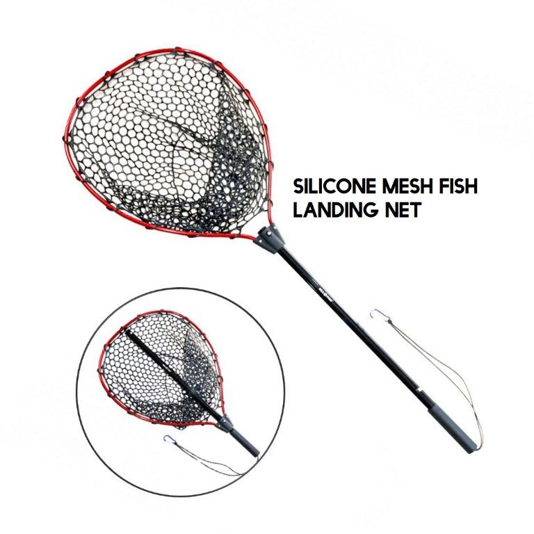 Silicone mesh landing net SP002, Sports Equipment, Exercise & Fitness ...