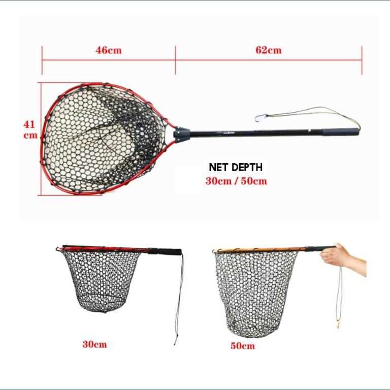 Silicone mesh landing net SP002, Sports Equipment, Exercise & Fitness ...