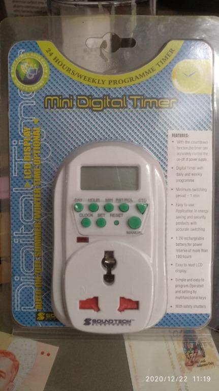 Soundtech Mini Digital Timer MDT-269, TV & Home Appliances, TV ...