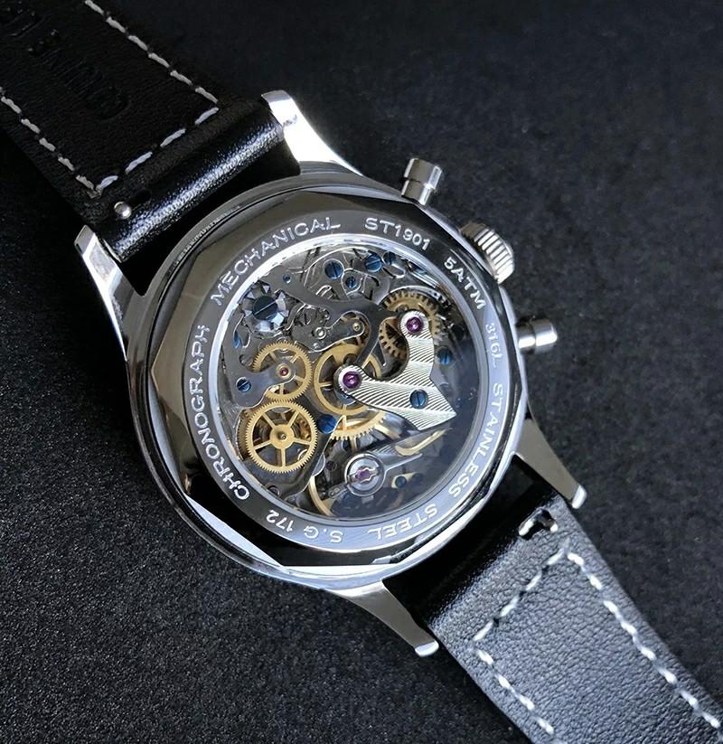 Sugess Panda Mechanical Chronograph Luxury Watch, Luxury, Watches on ...