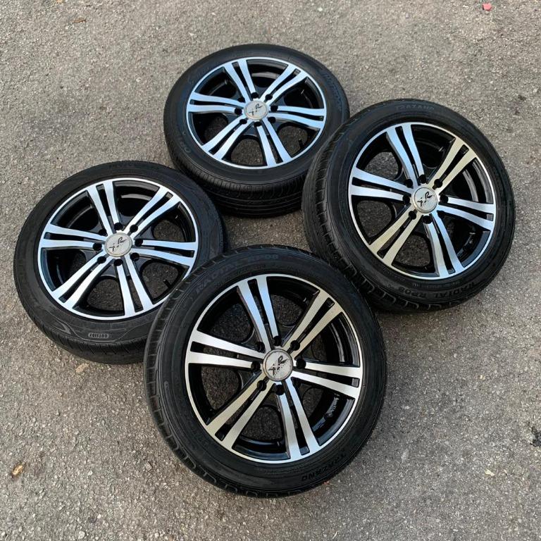 Xxr 14 inch sport rim Kelisa tyre 70%, Auto Accessories on Carousell