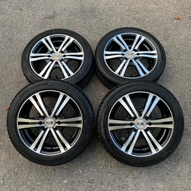 Xxr 14 inch sport rim Kelisa tyre 70%, Auto Accessories on Carousell