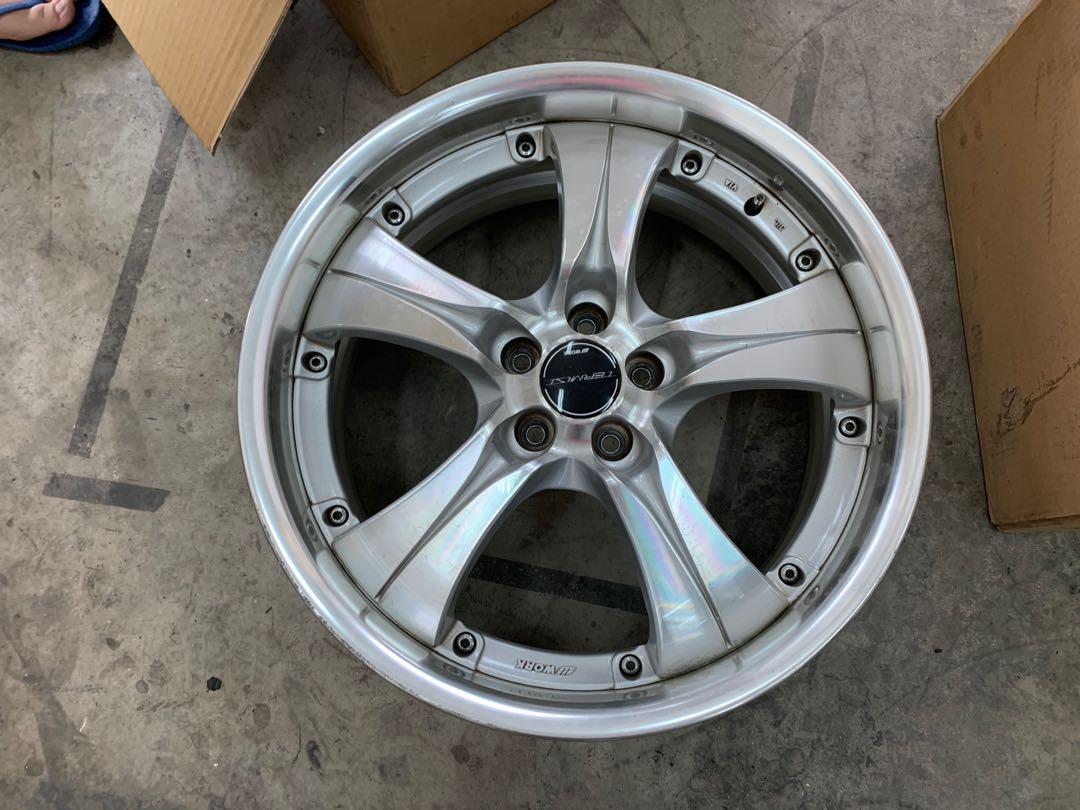 18” original WORKS sport rims . Made in Japan, Car Accessories, Tyres ...