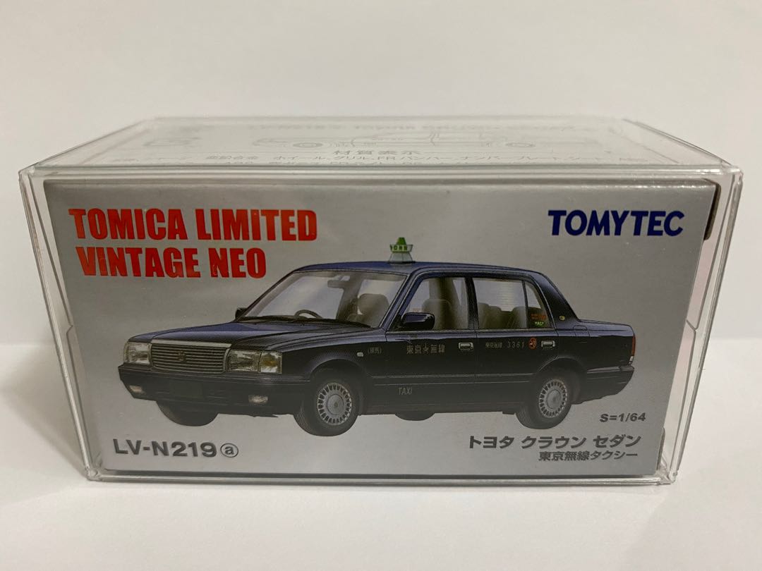 絕版 Takara Tomy Tomica Limited Vintage Neo Tomytec LV-N219a Toyota Crown Sedan Tokyo Musen Taxi ...