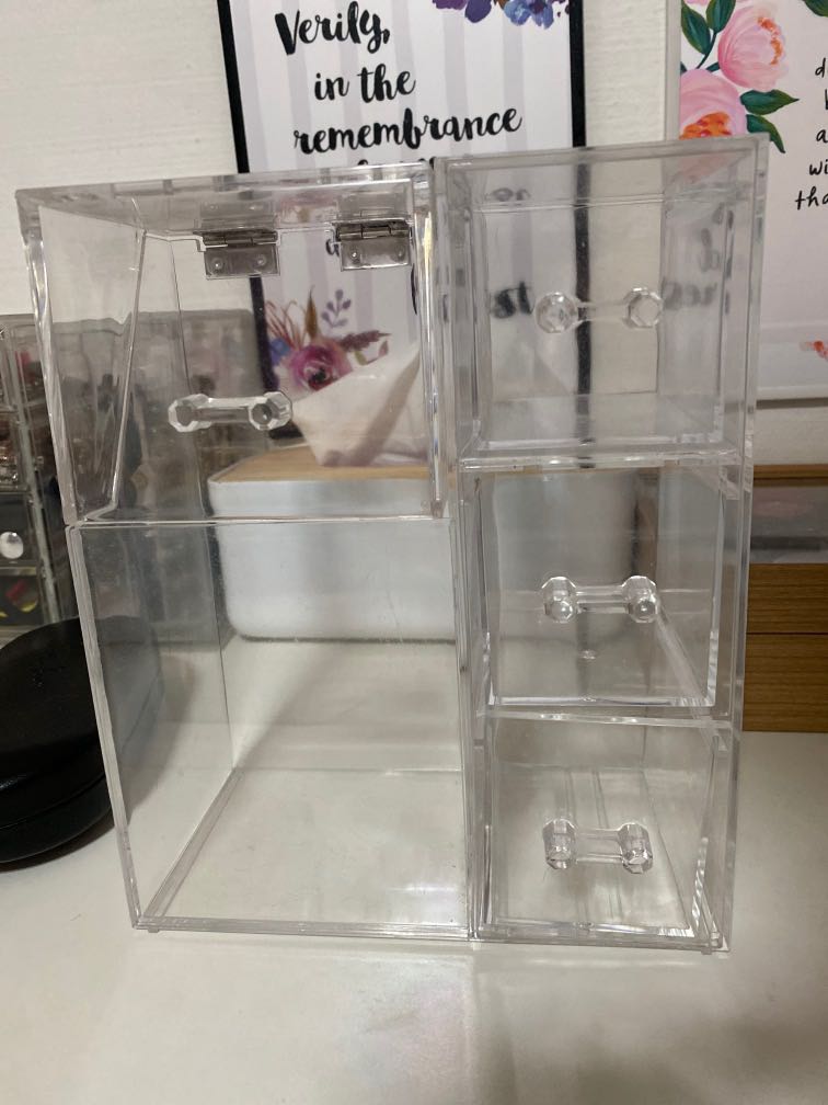 Acrylic Perfume Accessories Display Box Case, Women's Fashion, Jewelry ...