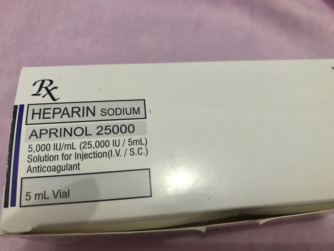 Aprinol Heparin 5000iu/ml, Health & Nutrition, Health Supplements ...