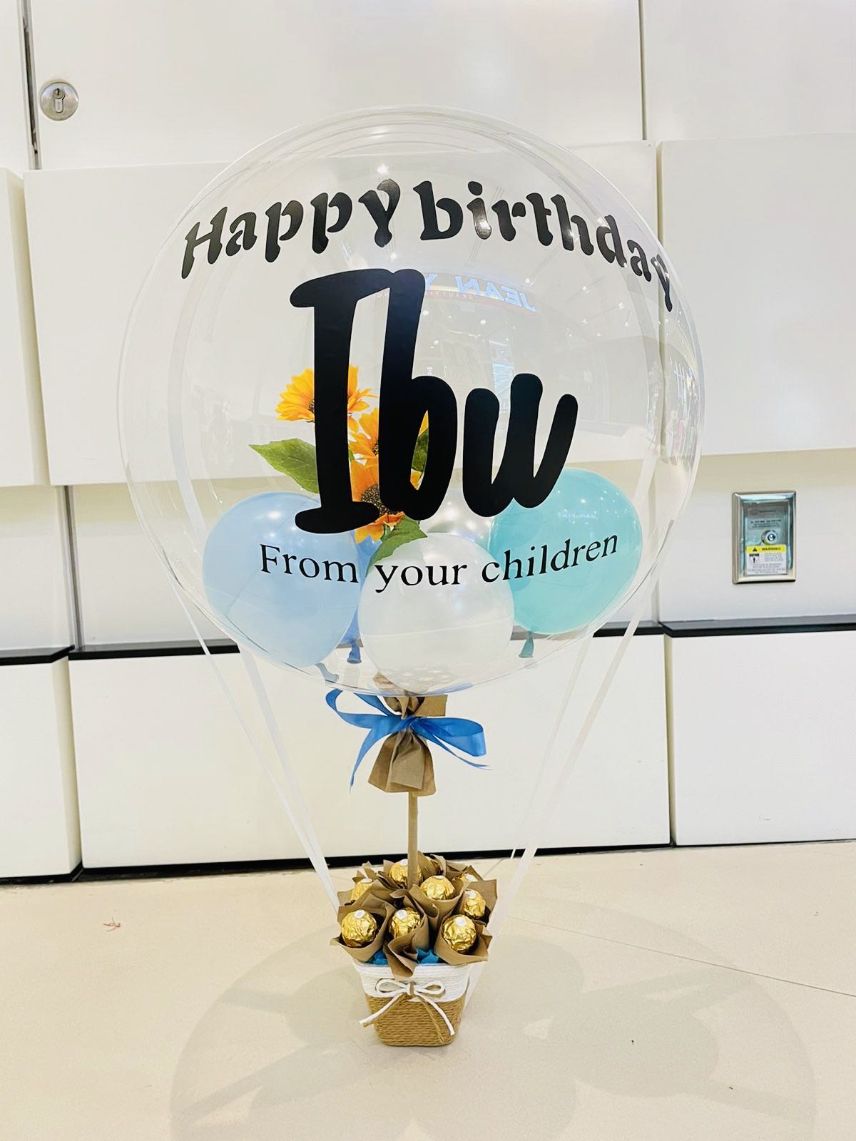 Birthday gift set/balloon gift set/ chocolate balloon gift set/ flower ...
