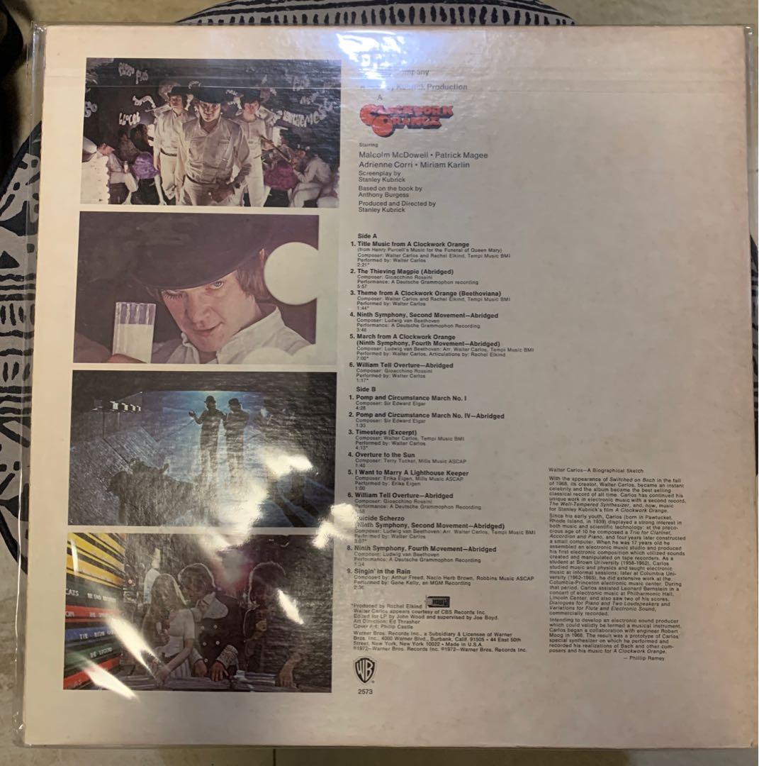 Stanley Kubrick's A Clockwork Orange (OST) Vinyl LP Turntable 1972, 興趣及 ...