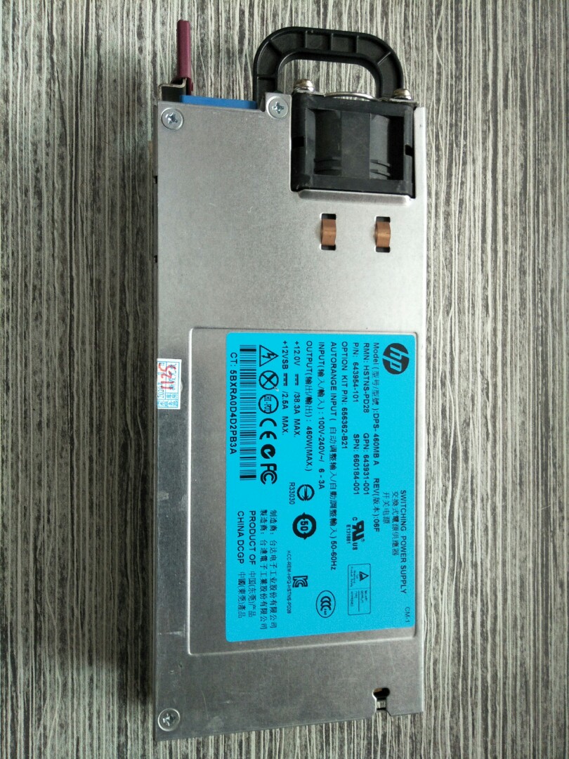 HP 460W Platinum PSU 643954-101 660184-001 656362-B21 for DL360 DL380 ...