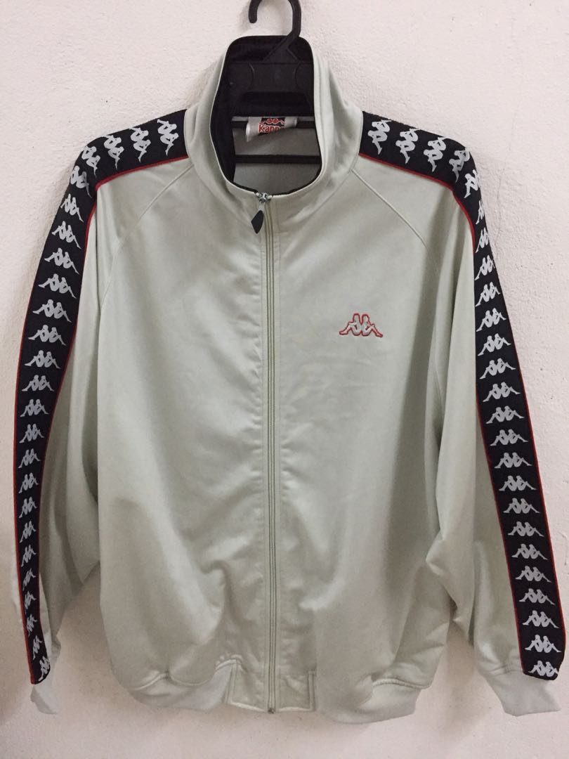 kappa side tape track top, Men's Fashion, Tops & Sets, Hoodies on Carousell