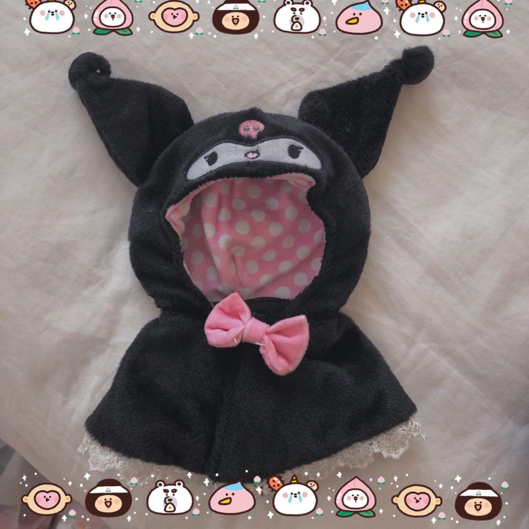 Kuromi Sanrio themed Poncho | 20CM Doll Clothes, Entertainment, K-Wave ...