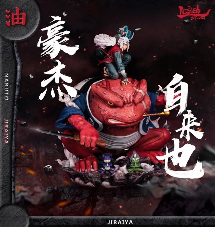 ☠️Lseven Studio Jiraiya with Gamabunta Naruto GK Resin Statues, Hobbies ...