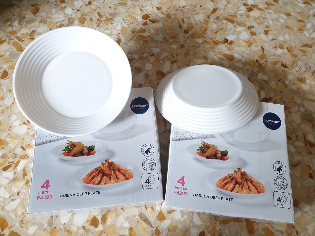 Luminarc harena plates, Furniture & Home Living, Kitchenware ...
