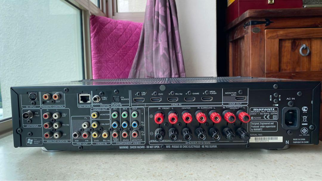 Marantz NR1603 Surround Receiver, Audio, Soundbars, Speakers ...