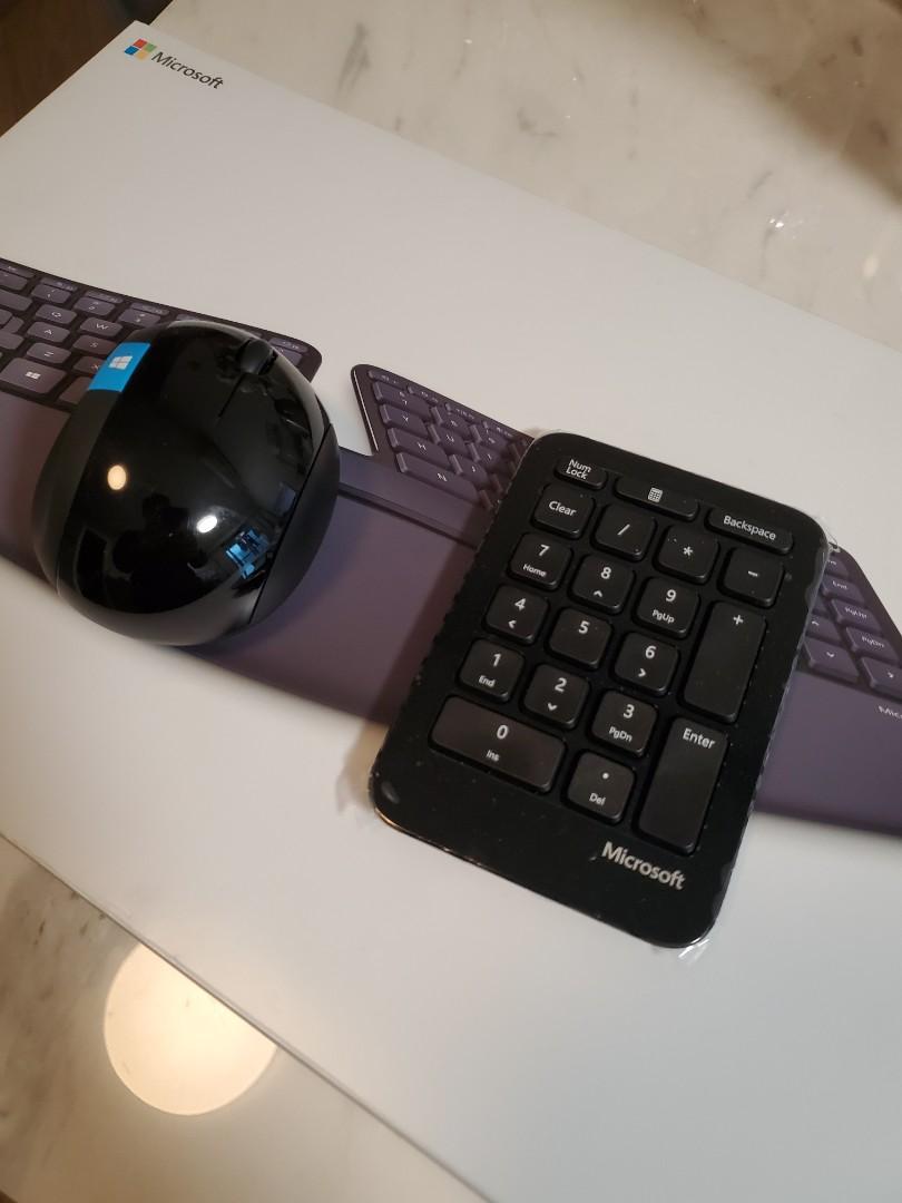 Microsoft Ergonomic keyboard and mouse set, 電腦＆科技, 電腦周邊及配件, 電腦鍵盤及相關產品 ...
