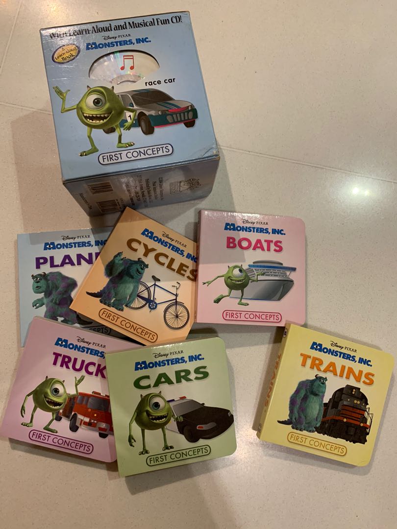Monsters Inc 6 board books and CD, Hobbies & Toys, Books & Magazines ...