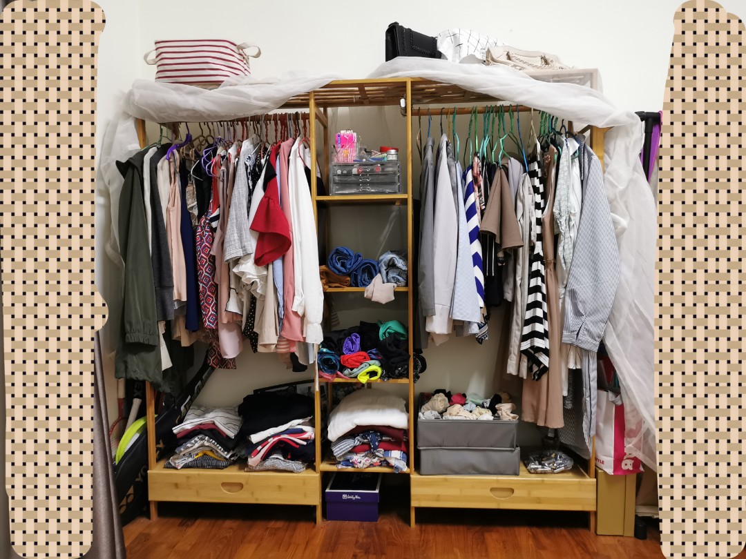 Muji style Bamboo Wardrobe Large, Babies & Kids, Baby Nursery & Kids ...