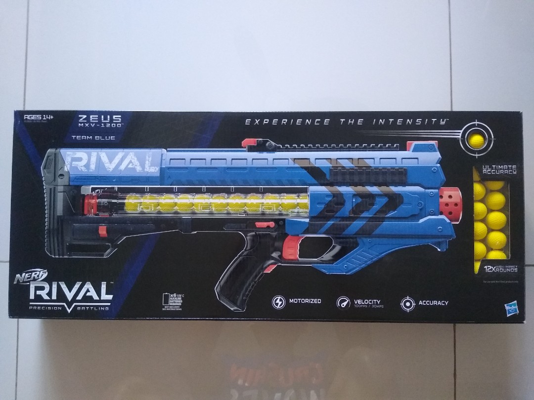 Nerf Rival Zeus Blue, Hobbies & Toys, Toys & Games on Carousell