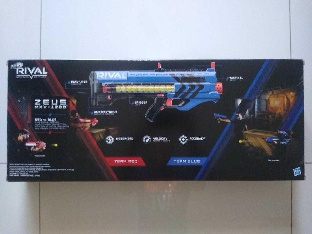 Nerf Rival Zeus Blue, Hobbies & Toys, Toys & Games on Carousell