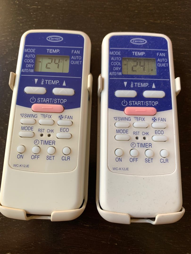 Original Carrier Aircon Remote Control, TV & Home Appliances, Air ...