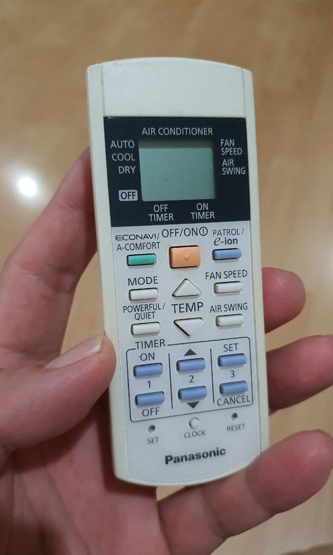 Original Panasonic Air-con Remote control, TV & Home Appliances, Air ...