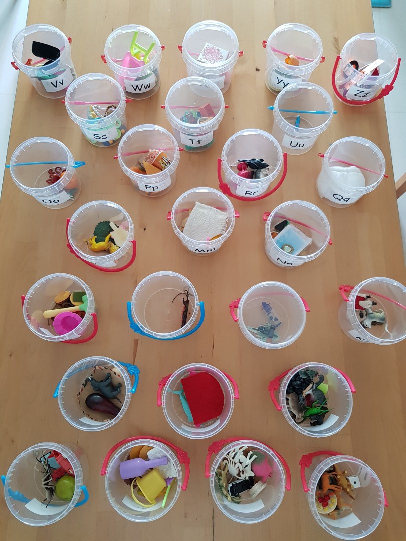 Phonics Alphabet Object Tubs From A To Z Babies Kids Infant