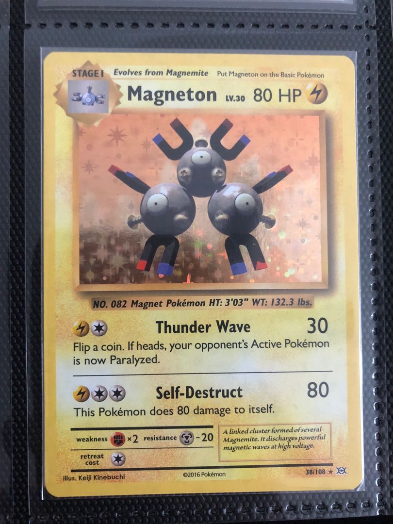 Pokemon Magneton Evolution Holo, Hobbies & Toys, Toys & Games on Carousell