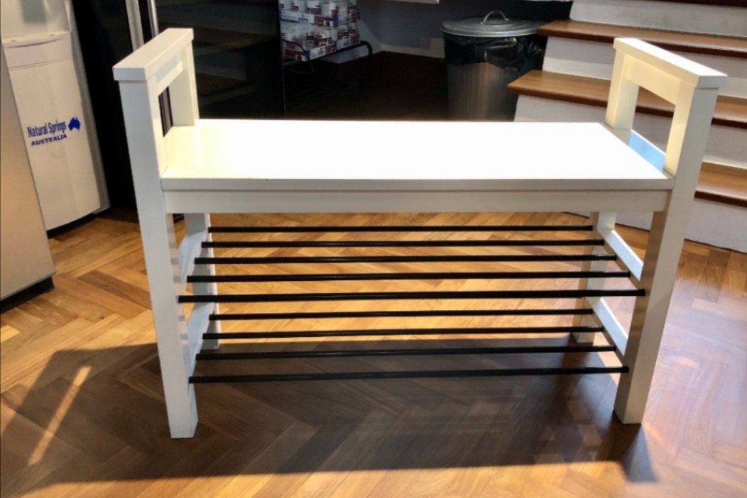 Shoe rack (IKEA Hemnes), Furniture & Home Living, Furniture, Shelves ...