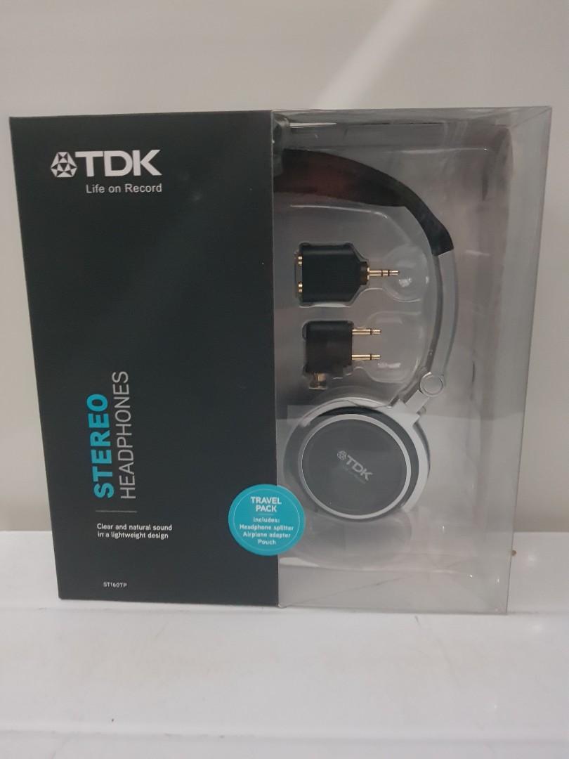 TDK Stereo Headphone Travel Pack Black ST160TP, Audio, Portable Audio ...