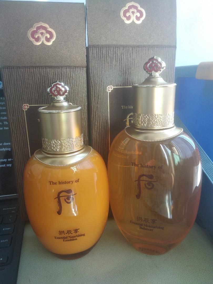 The history of whoo essential nourishing emulsion and essential ...