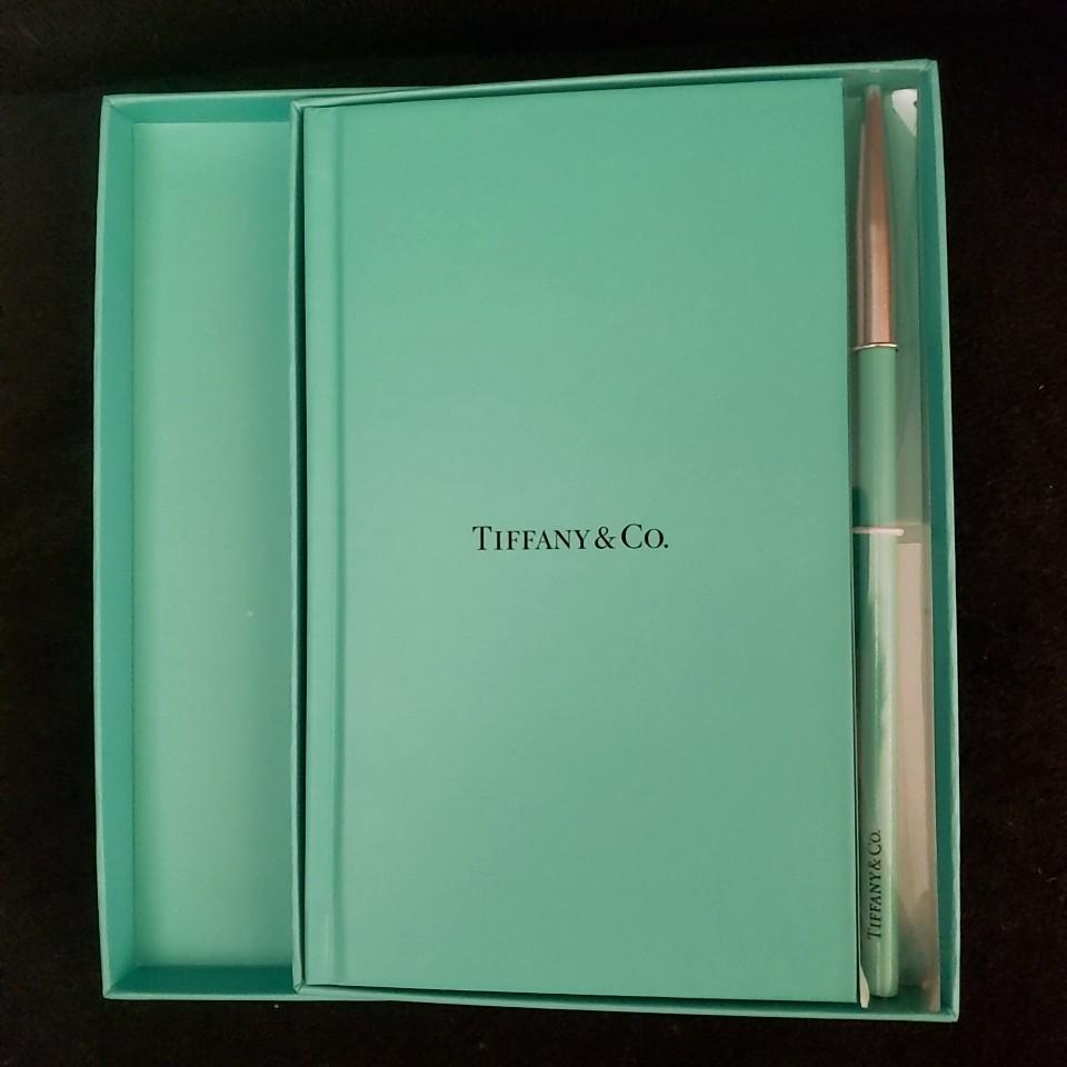 (CNY PROMO Further discount) Tiffany & Co Notebook with Pencil, Luxury ...