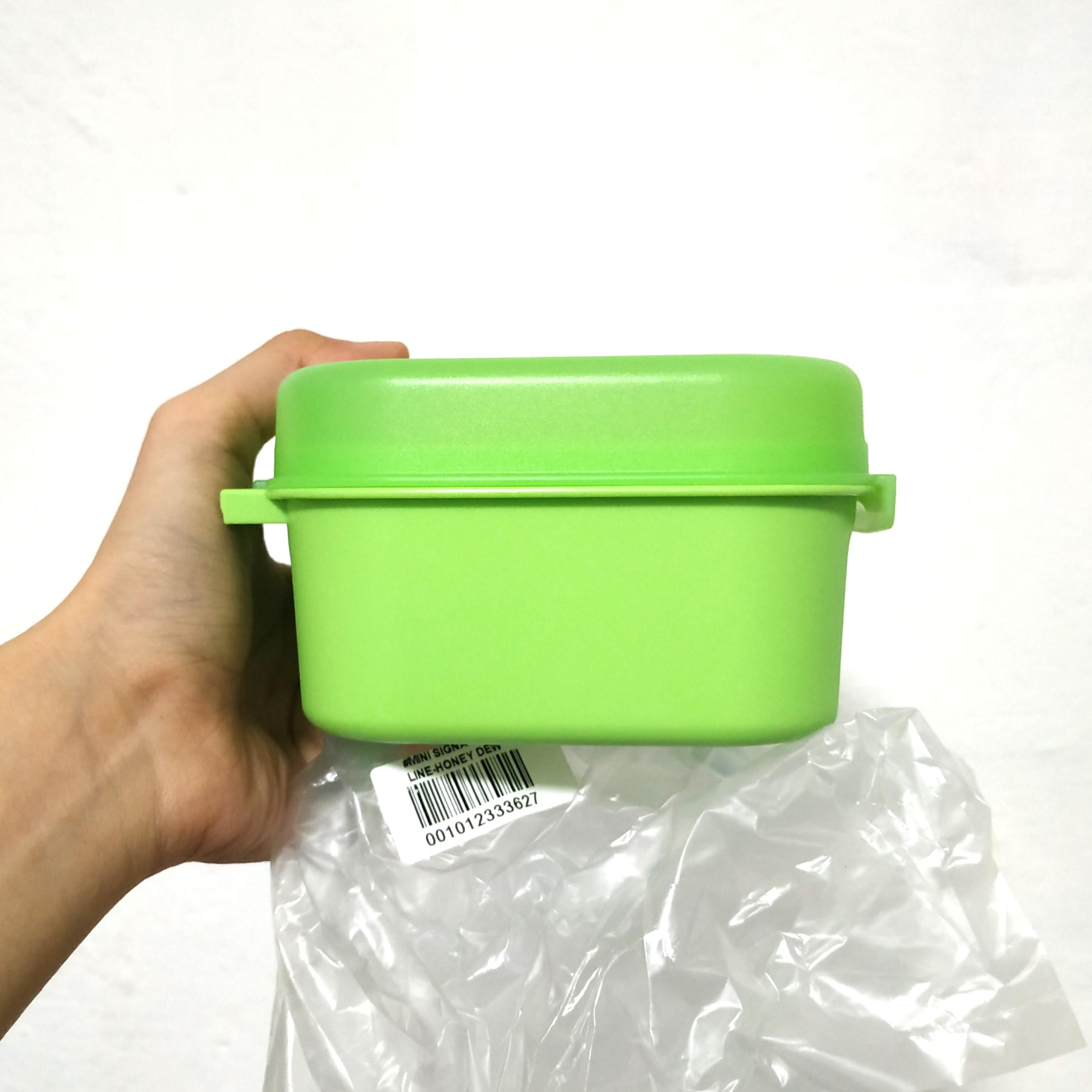 Tupperware 450 ml Mini Signature Line Square Box Container Treat Keeper ...