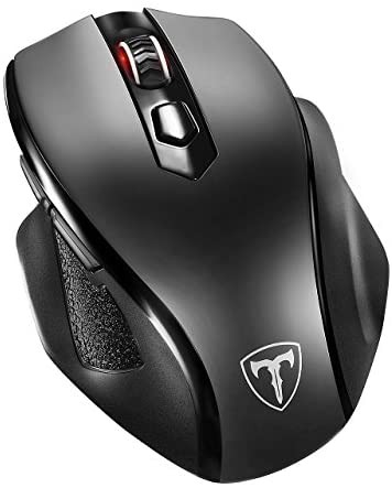 VicTsing Full Size Wireless Mouse with Nano USB Receiver, 5 Adjustable ...