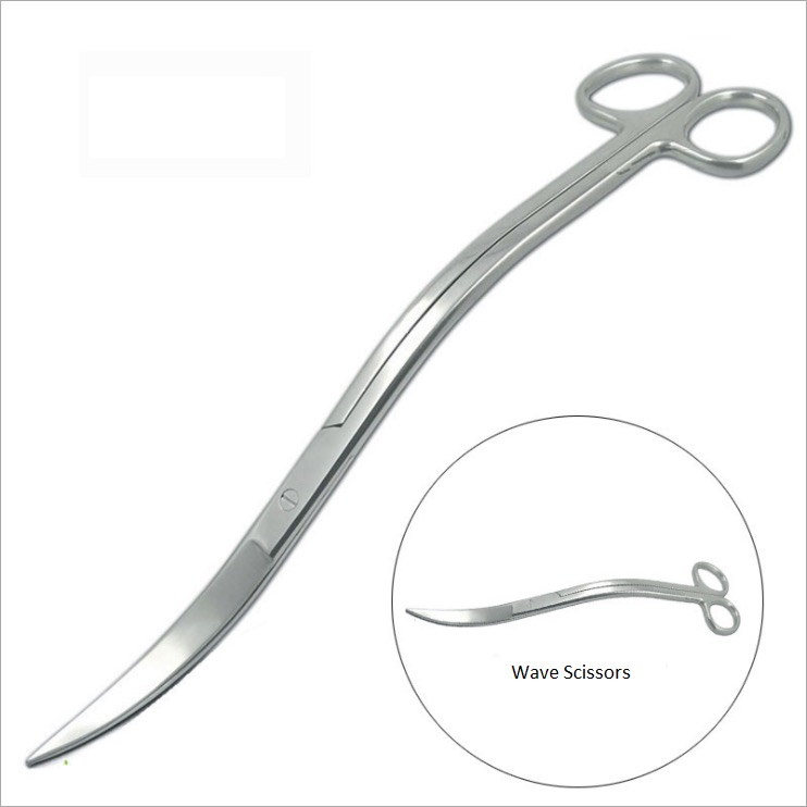 Aquamaniacs 25cm Stainless Steel Wave Blade scissors / Long trim ...