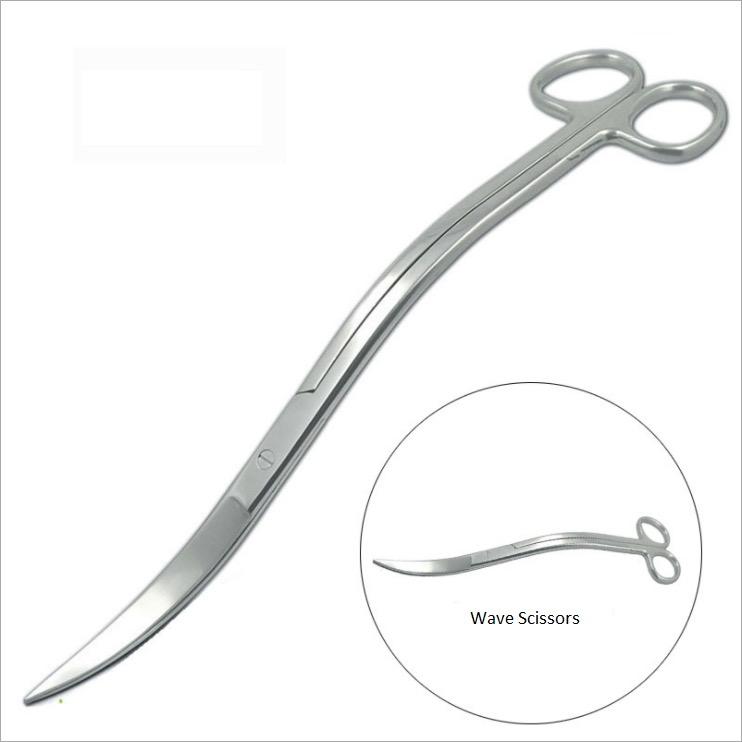 Aquamaniacs 25cm Stainless Steel Wave Blade scissors / Long trim ...