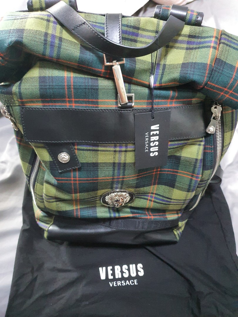 Authentic Versus backpack, Luxury, Bags & Wallets on Carousell