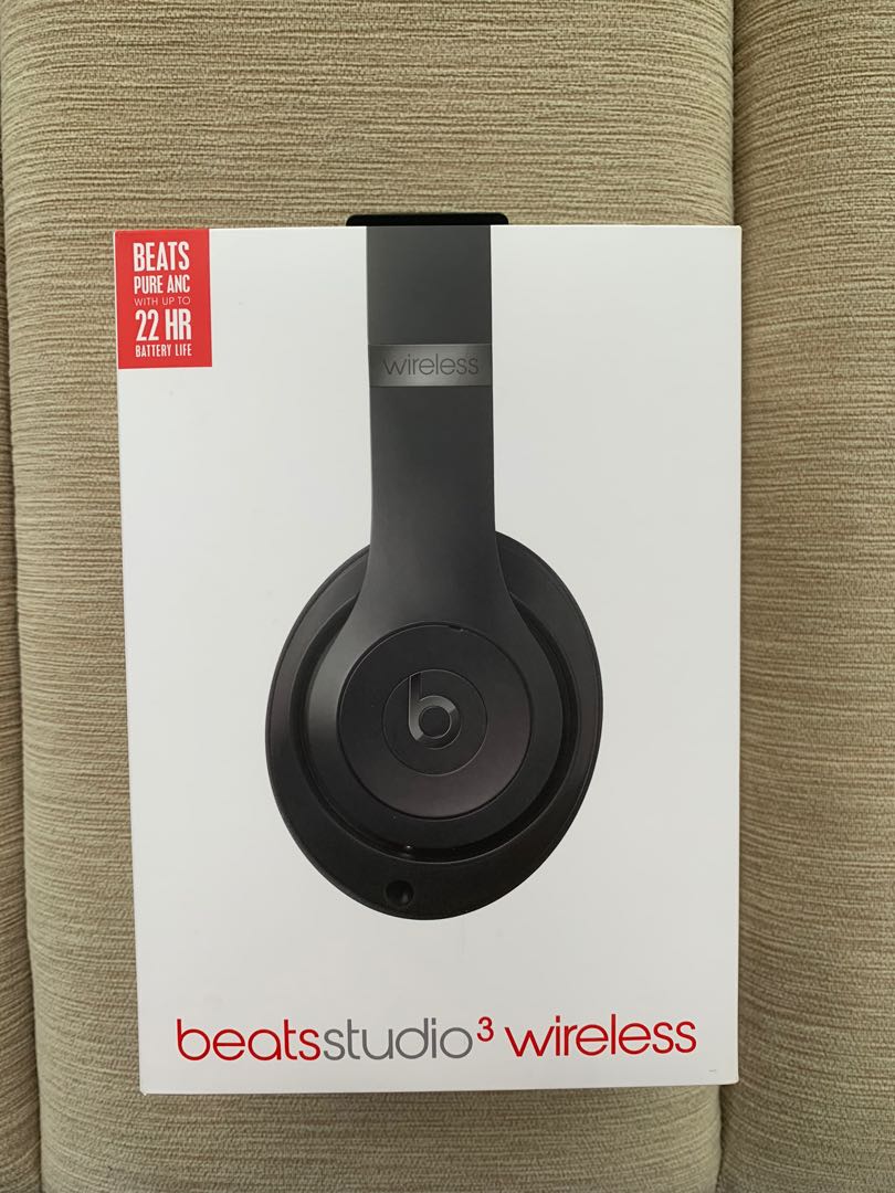 Beats Studio 3 Matte black Wireless Headphones, Audio, Headphones ...