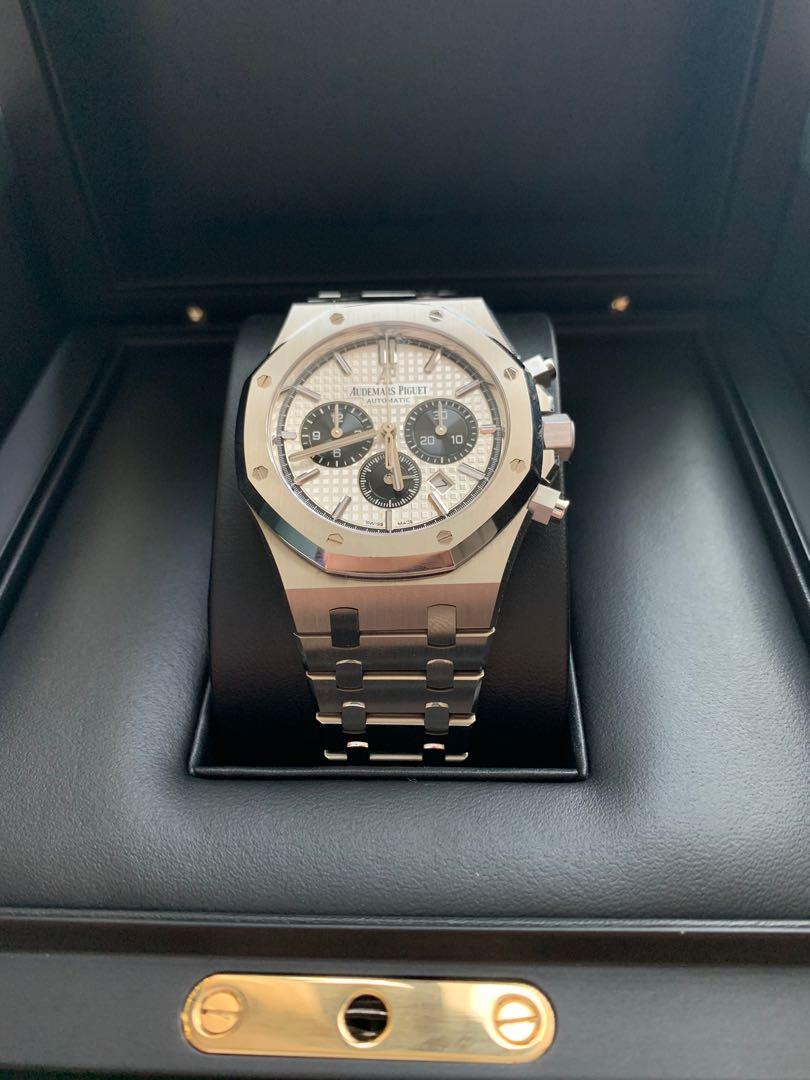 BNIB AP AUDEMARS PIGUET ROYAL OAK CHRONOGRAPH 26331ST / Panda, Men's ...