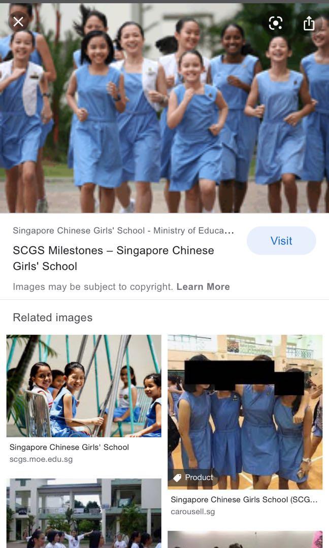 (New) SCGS school girl uniform / pinafore, Everything Else on Carousell