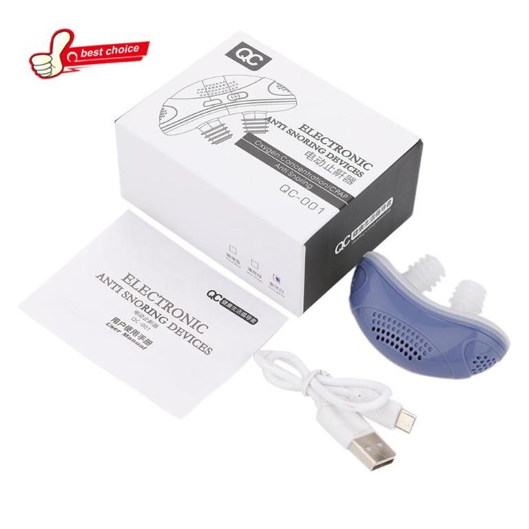 QC 001 Electric Anti Snoring Device Silica Gel Sleep Electric Snoring ...